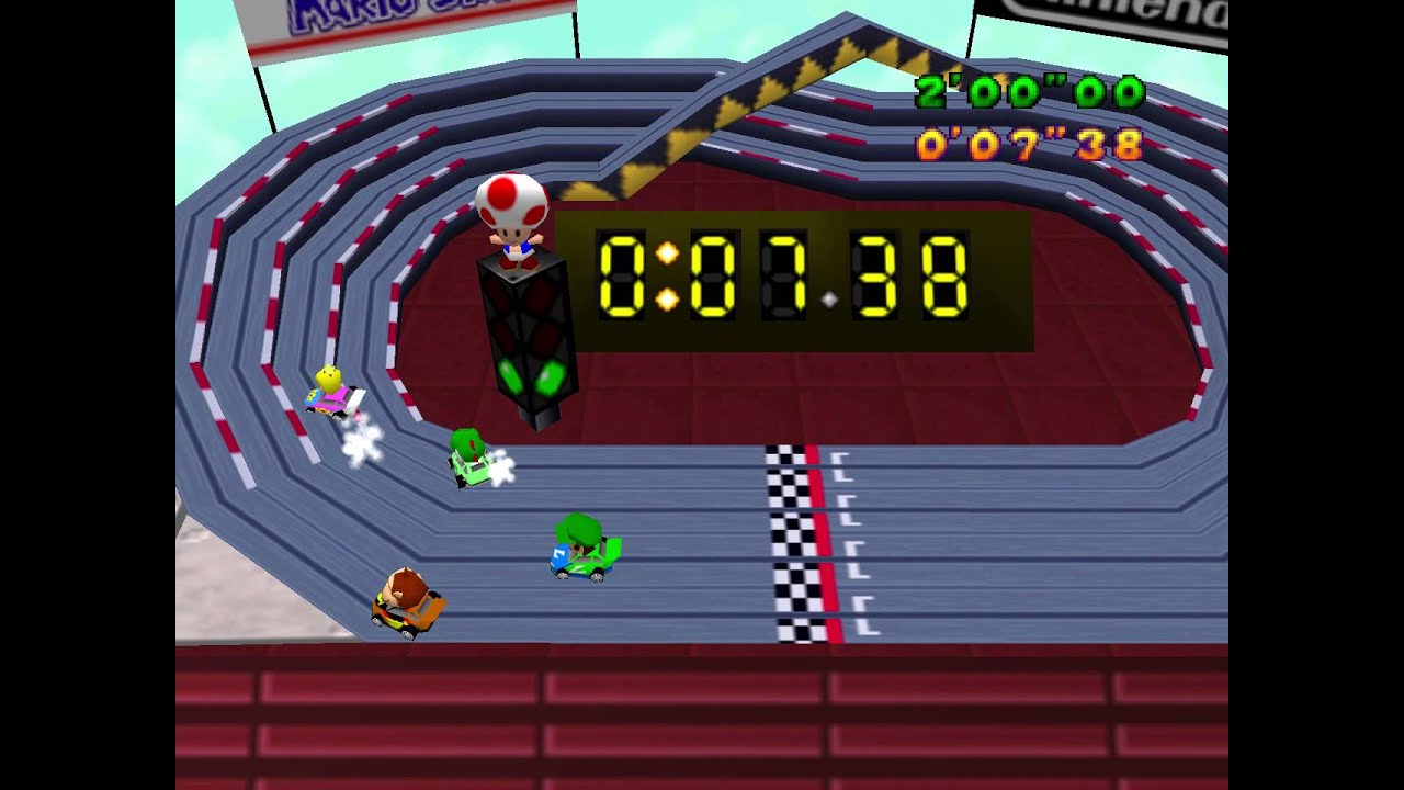 Mario Party 1 Mini-Games - Slot Car Derby - YouTube