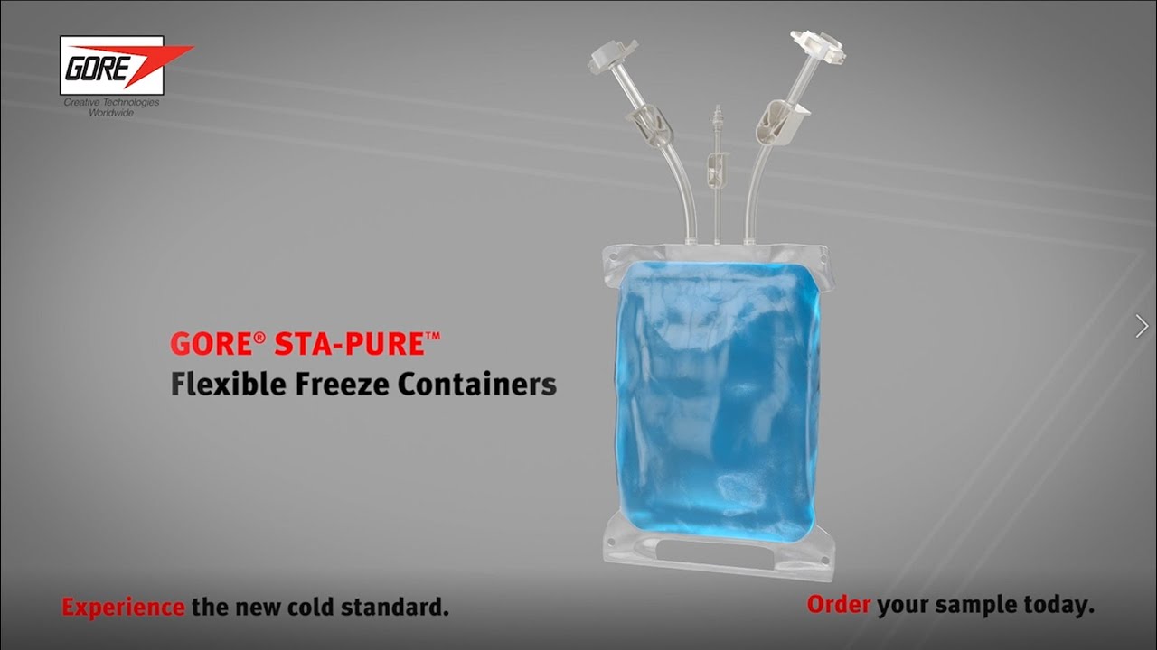 GORE® STA-PURE™ Flexible Freeze Container Animated Overview - YouTube