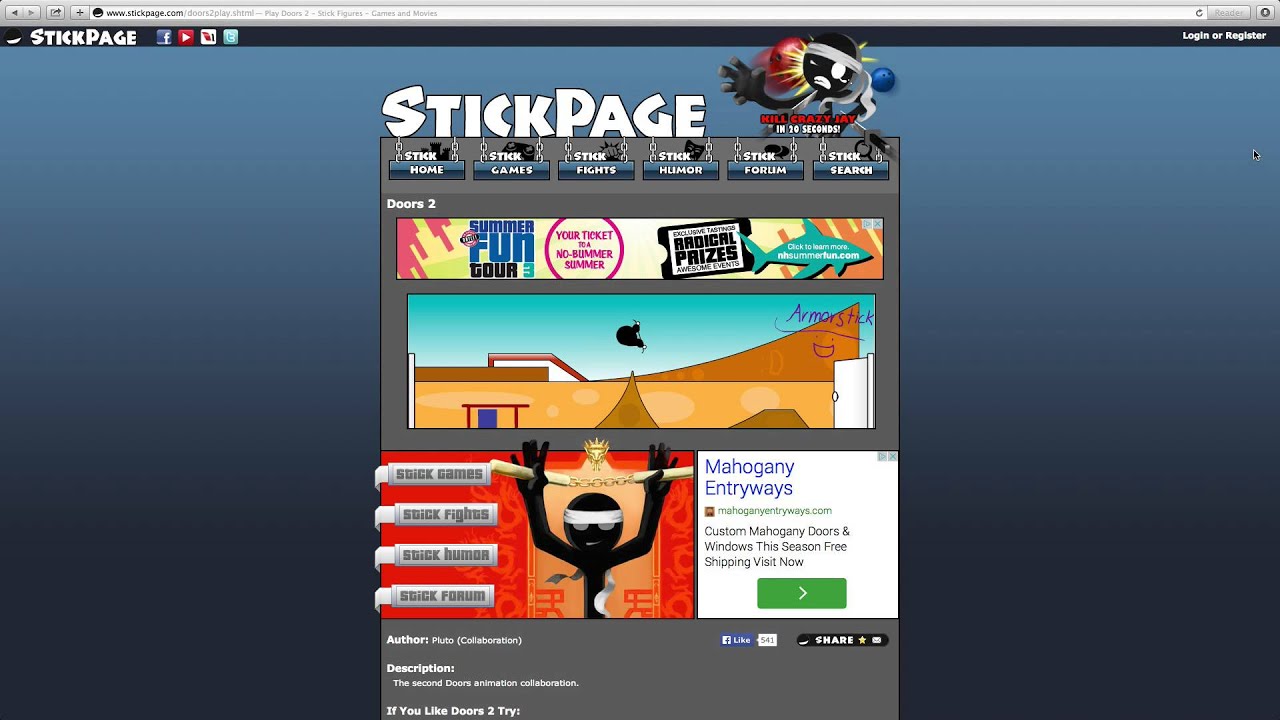 DOORS STICKPAGE COM - YouTube