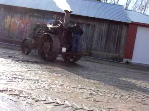 1915 18HP Huber steam engine - YouTube