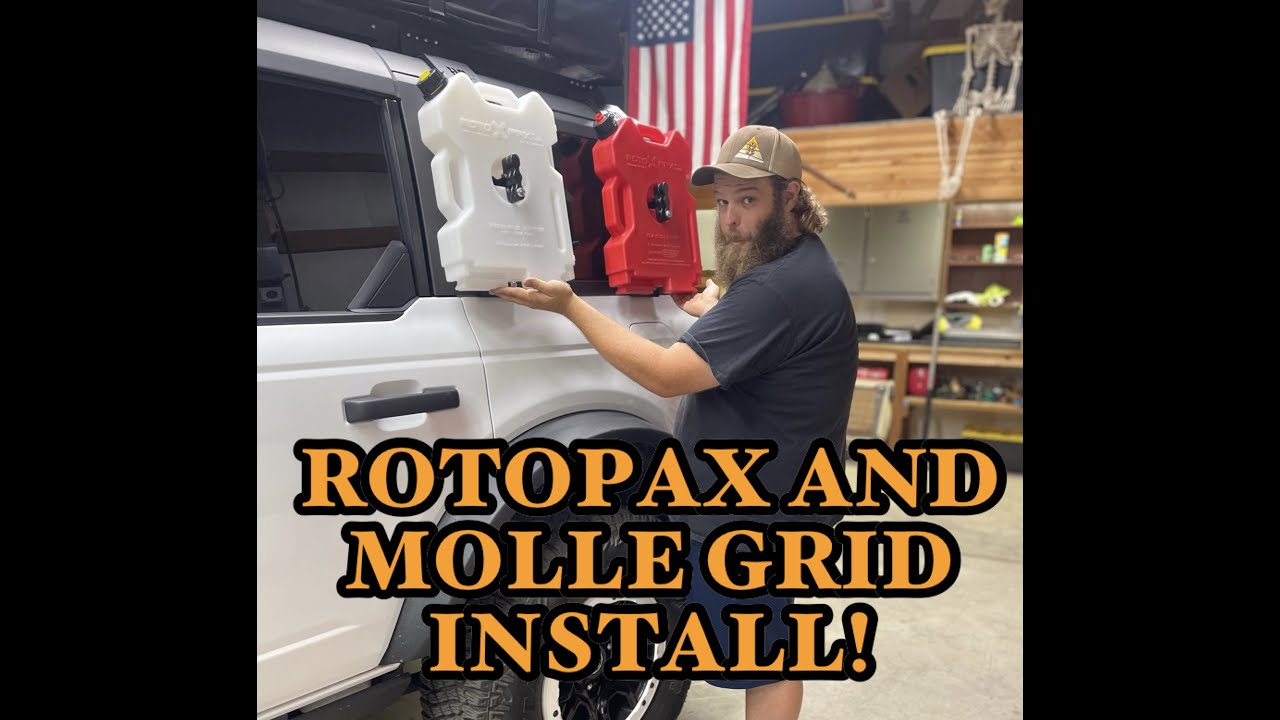 ROTOPAX and MOLLE grid install from Badass Tents on the Blanco Bronco ...