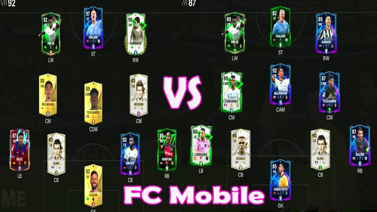 FC Mobile: Division Rivals Head to Head (Belingham & Tchouameni score ...