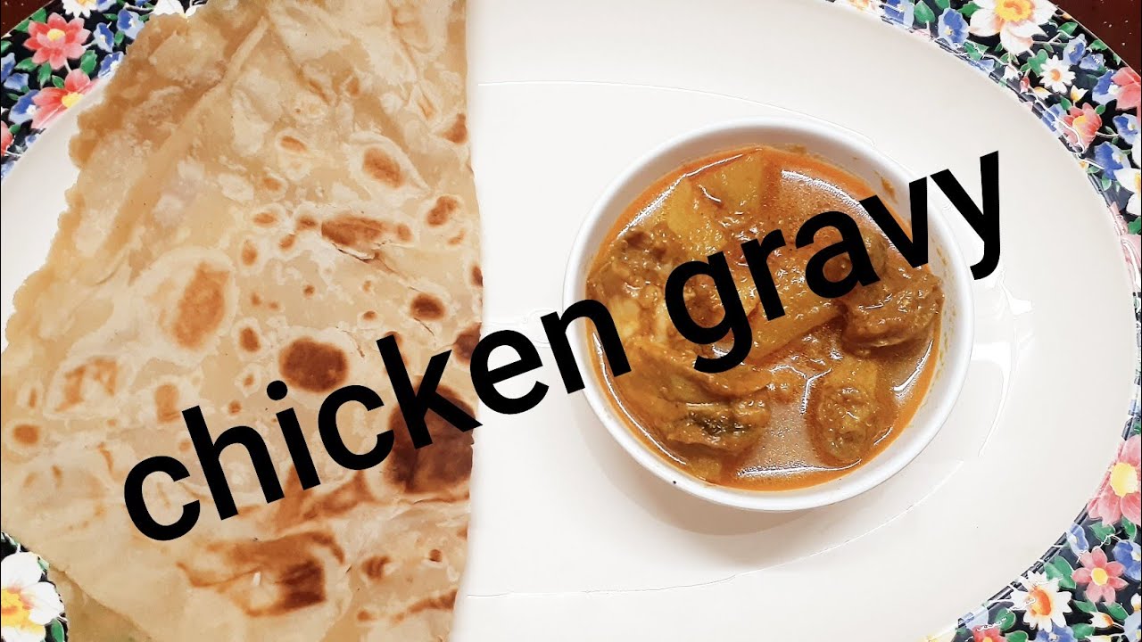 Simple chicken gravy #sidedish for chapathi and parota - YouTube