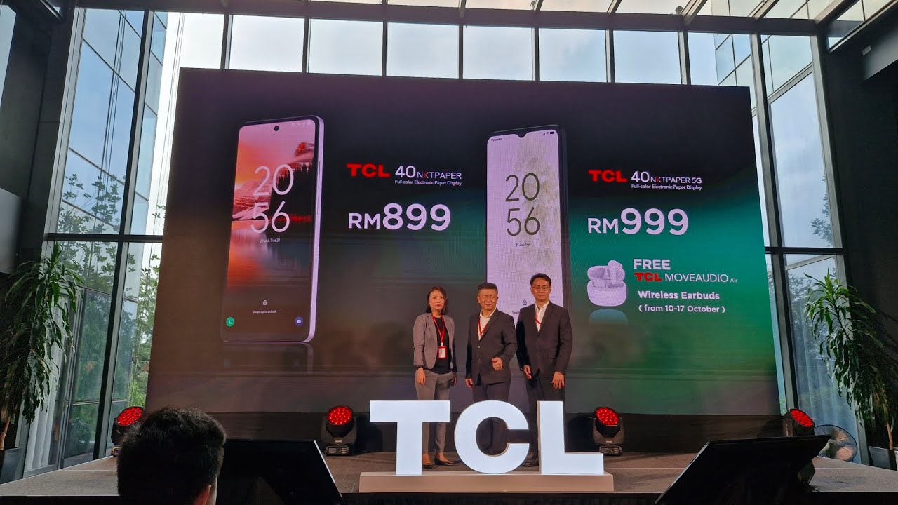 TCL launches new TCL 40 NXTPAPER and TCL 40 NXTPAPER 5G in Malaysia - YouTube