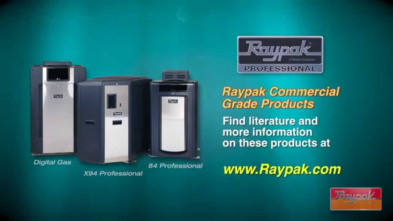 Raypak X94 Professional Gas Pool Spa Heater - YouTube