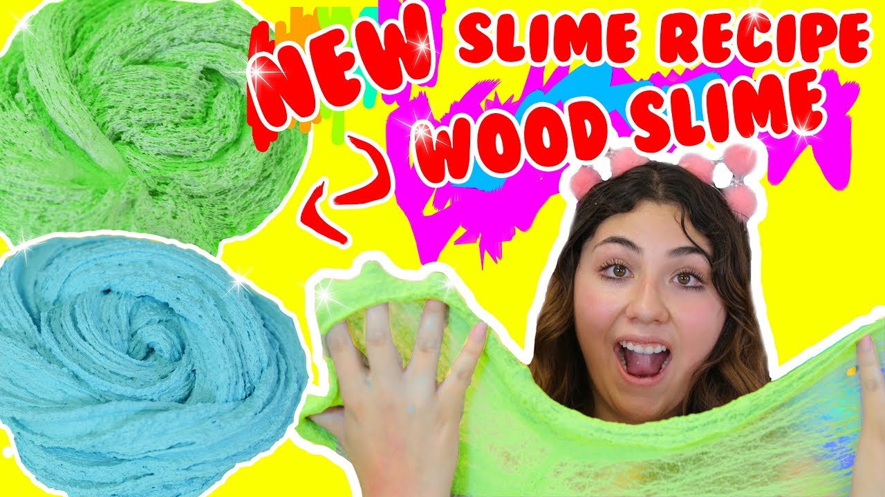 DIY WOOD SLIME | New slime recipe | spider web slime | Slimeatory #130 ...