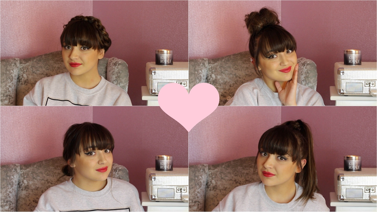 How To: 4 Quick & Easy Hairstyles | Lauren Platt - YouTube