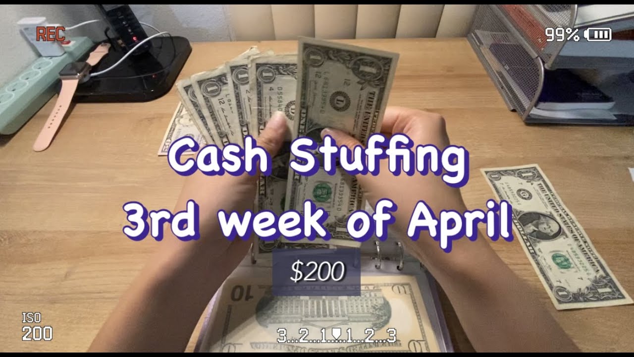 Cash Stuffing (3rd Week of April) - YouTube