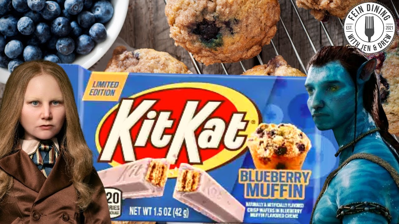 Kit Kat Blueberry Muffin Review 🧁🍫🤖 Introducing J3N! - YouTube