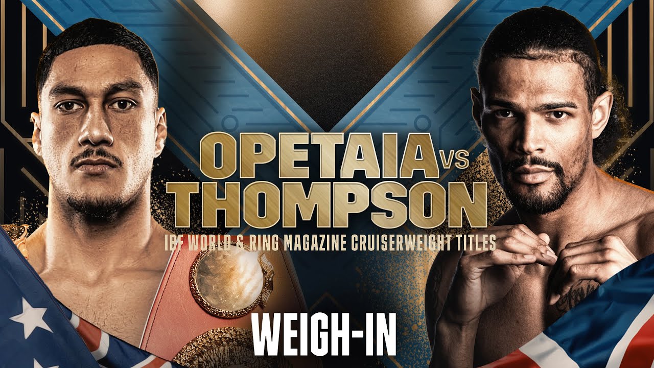 JAI OPETEIA VS. JORDAN THOMPSON WEIGH IN LIVESTREAM - YouTube