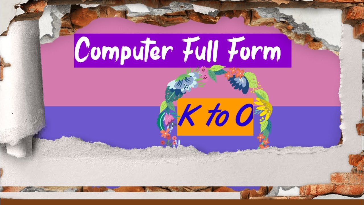 computer fullform || computer gk ||all competative exam || - YouTube