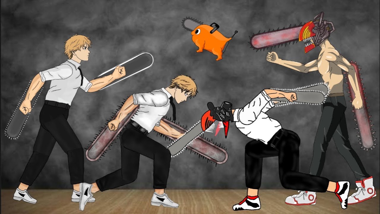 CHAINSAW MAN DENJI vs Chainsaw man [Dc2] - Animasi - YouTube
