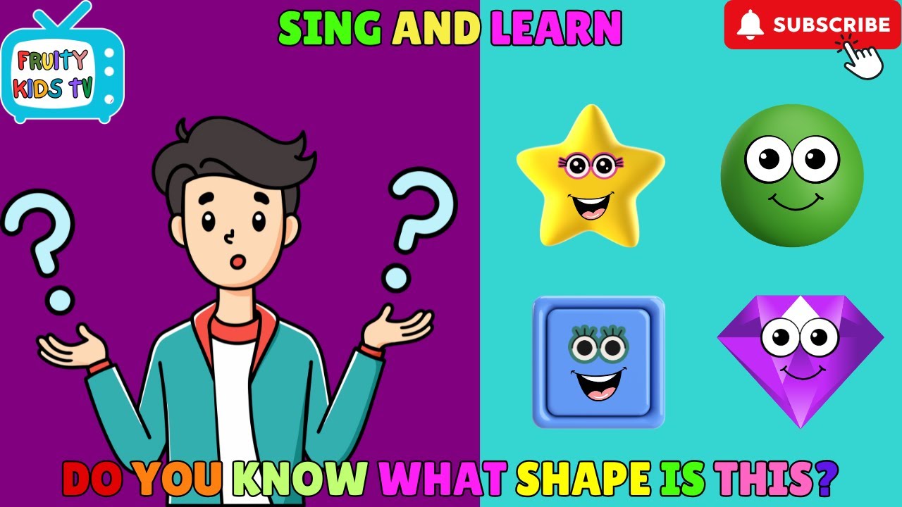Shapes Song for Kids, Do You Know What Shape is This? 🔻🔵 Fun Shape ...