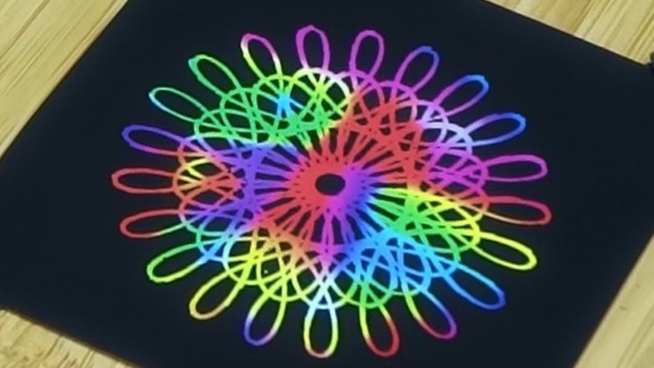 How to make an Artistic Spirograph Design | Spiral Pattern | Satisfying ...