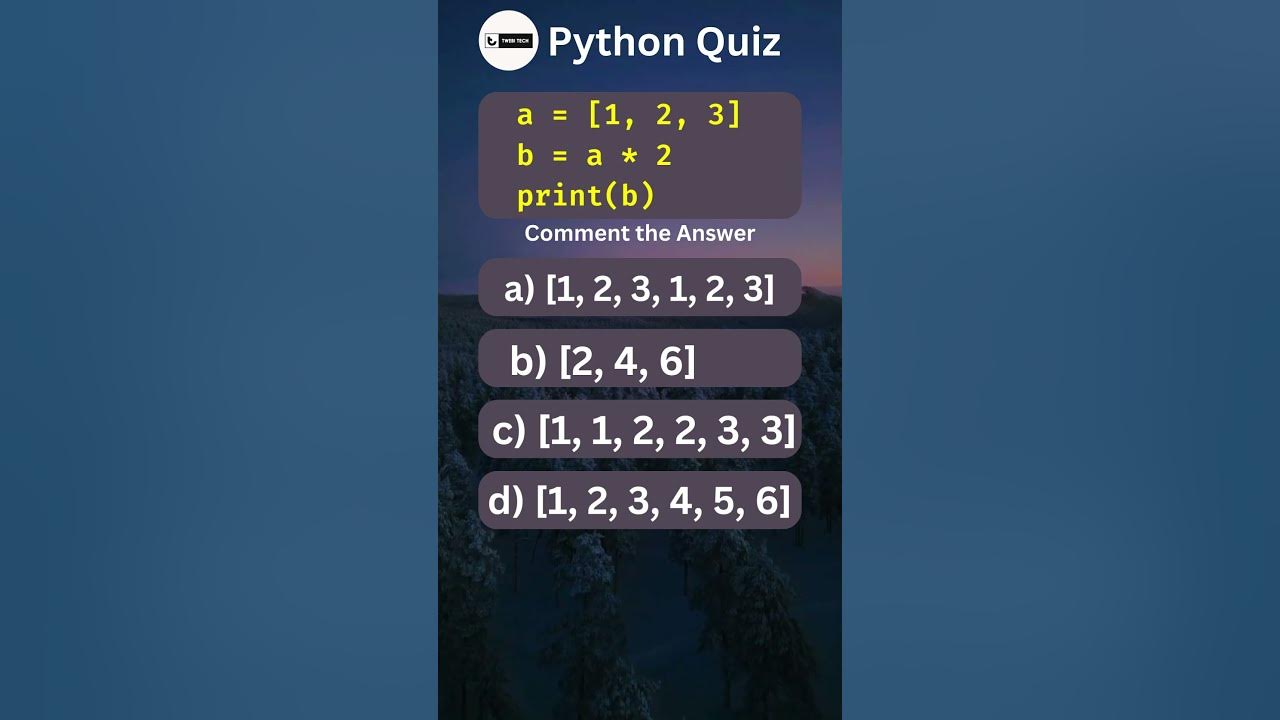 Daily Quiz Python Knowledge Twebi Tech Dailyquiz Dailyquizanswers Pythonquiz