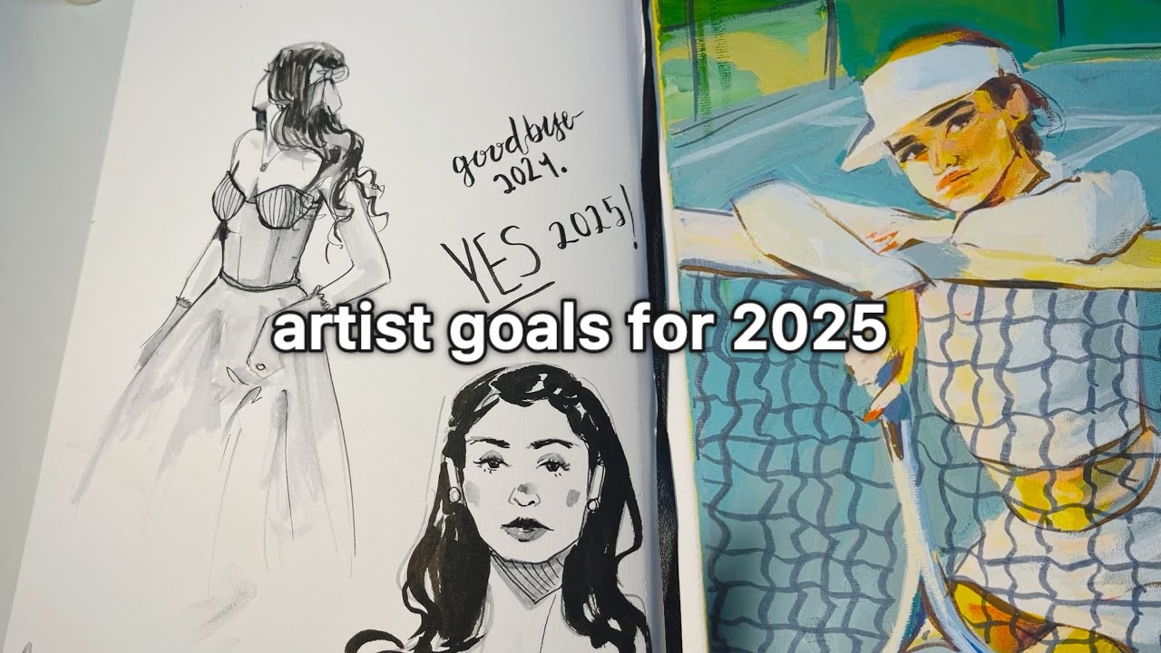 a small artist's mindset and goals for 2025 // reflection and looking ...