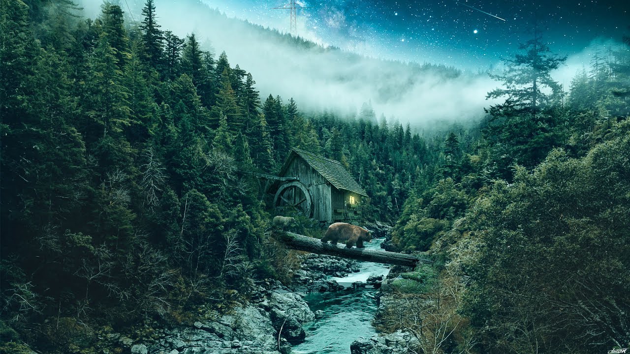 Photoshop Manipulation Tutorial Forest (포토샵 합성 강좌 숲) - YouTube