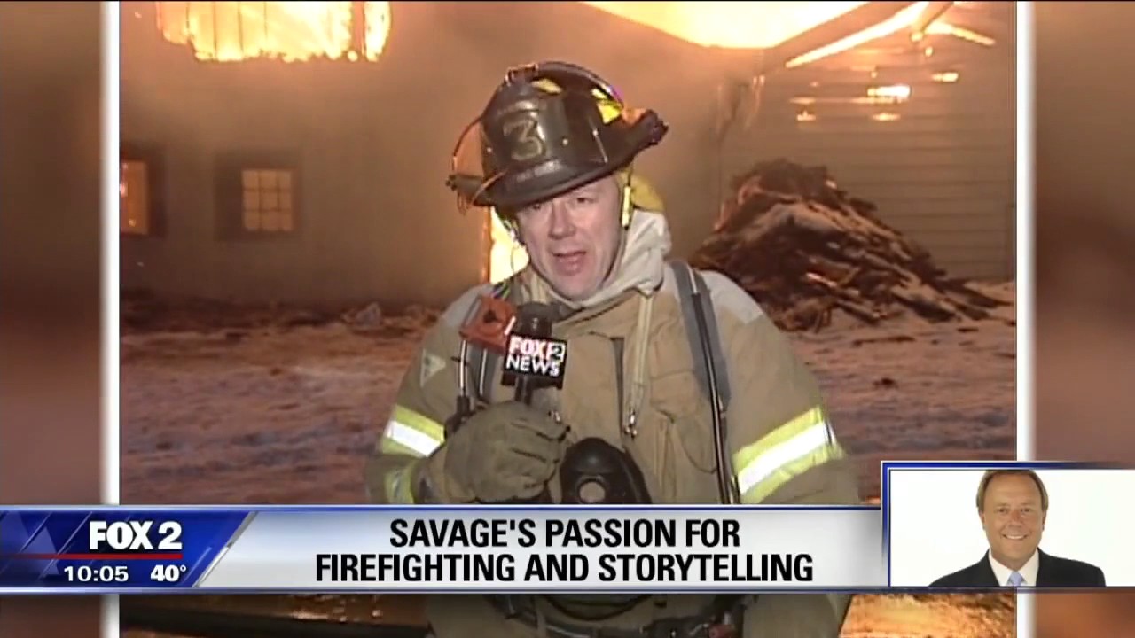 Ron Savage's love of firefighting and storytelling - YouTube