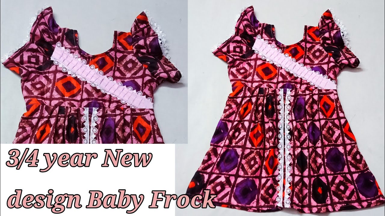 Very Easy and Beautiful/3/4 year old girl Dress Cutting and Stitching ...