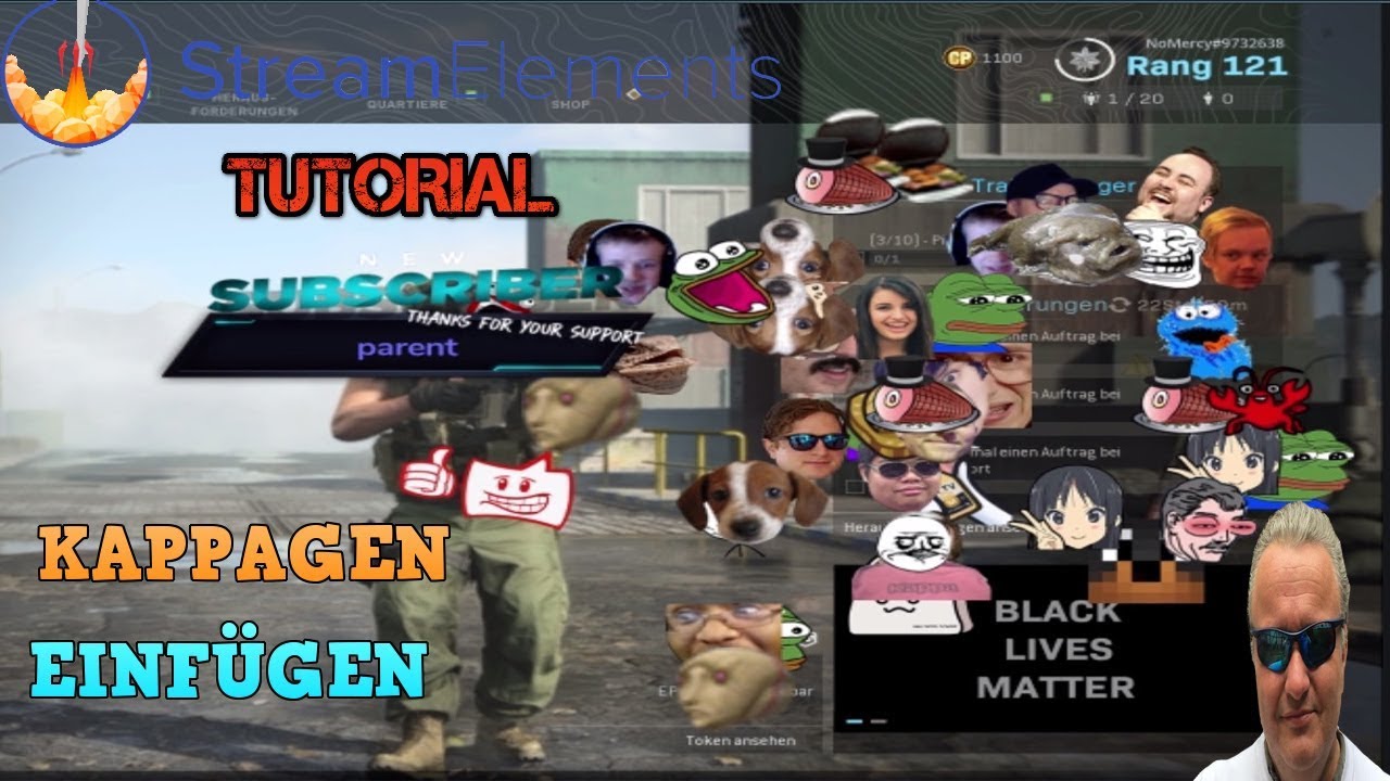 StreamElements Tutorial - Kappagen Einfügen Deutsch - So Geht´s - YouTube