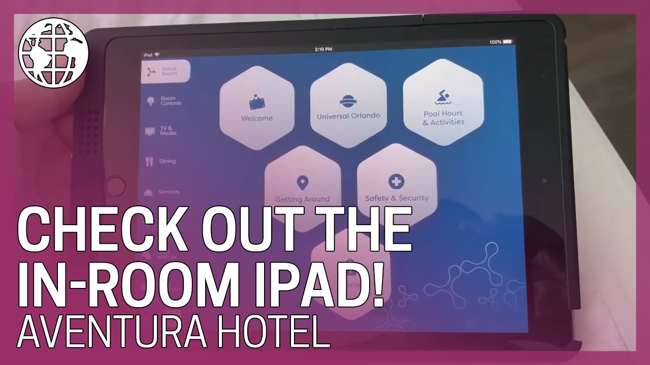 In-Room iPad Functionality - Universal’s Aventura Hotel - YouTube
