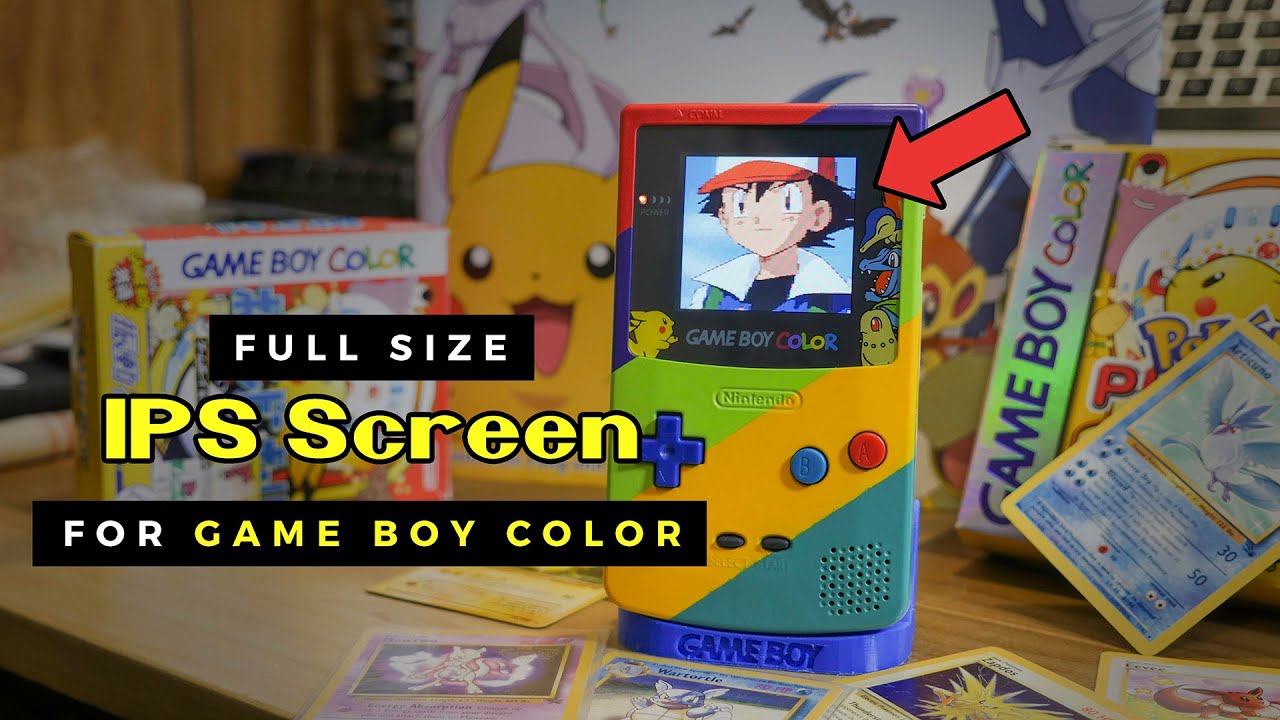 Full Size Backlit Screen for Game Boy Color! - YouTube