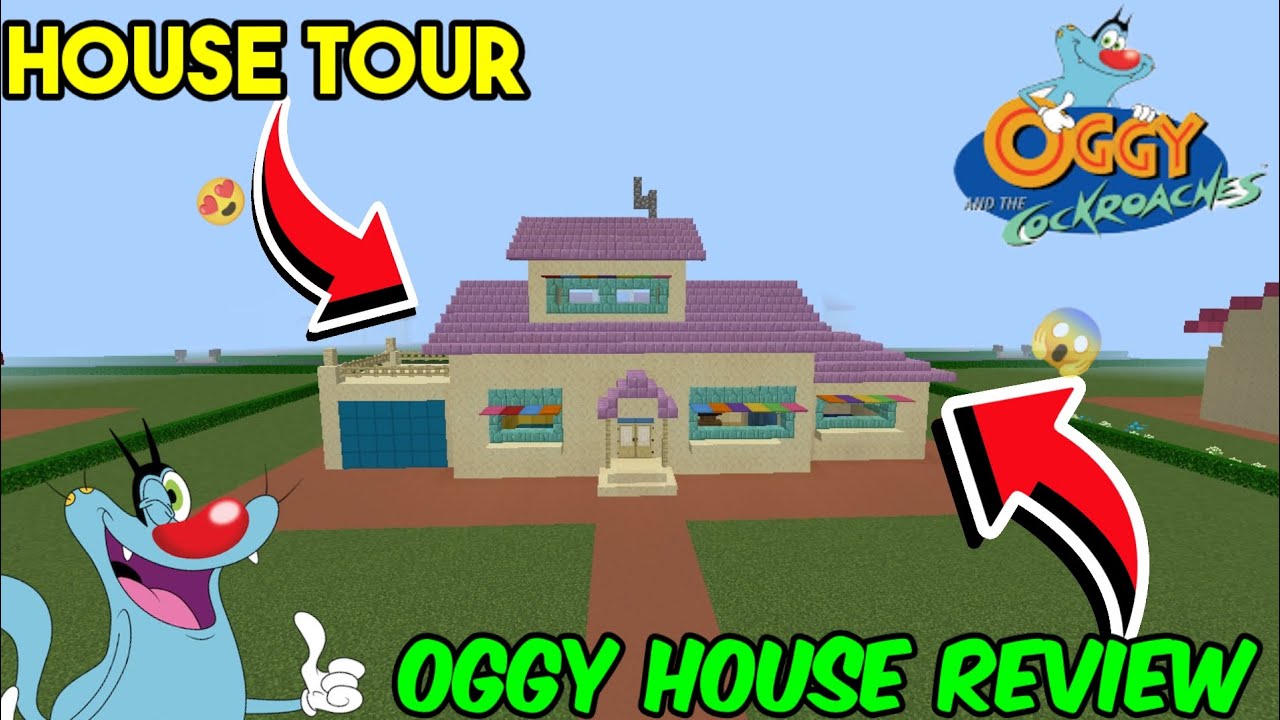 Visit Oggy House | Oggy and The Cockroaches HOUSE In MINECRAFT - YouTube
