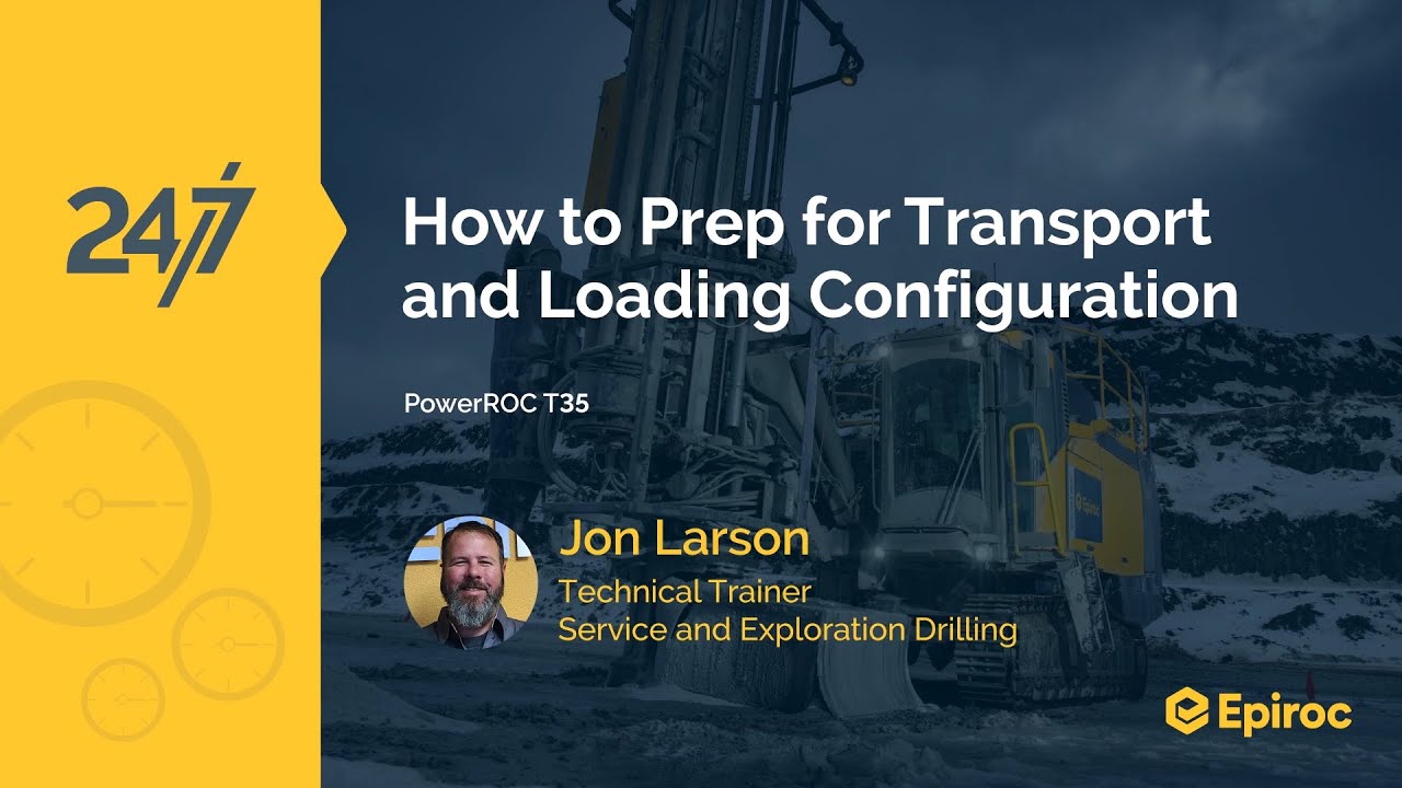 How to prep for transport and loading configuration | Epiroc PowerROC ...