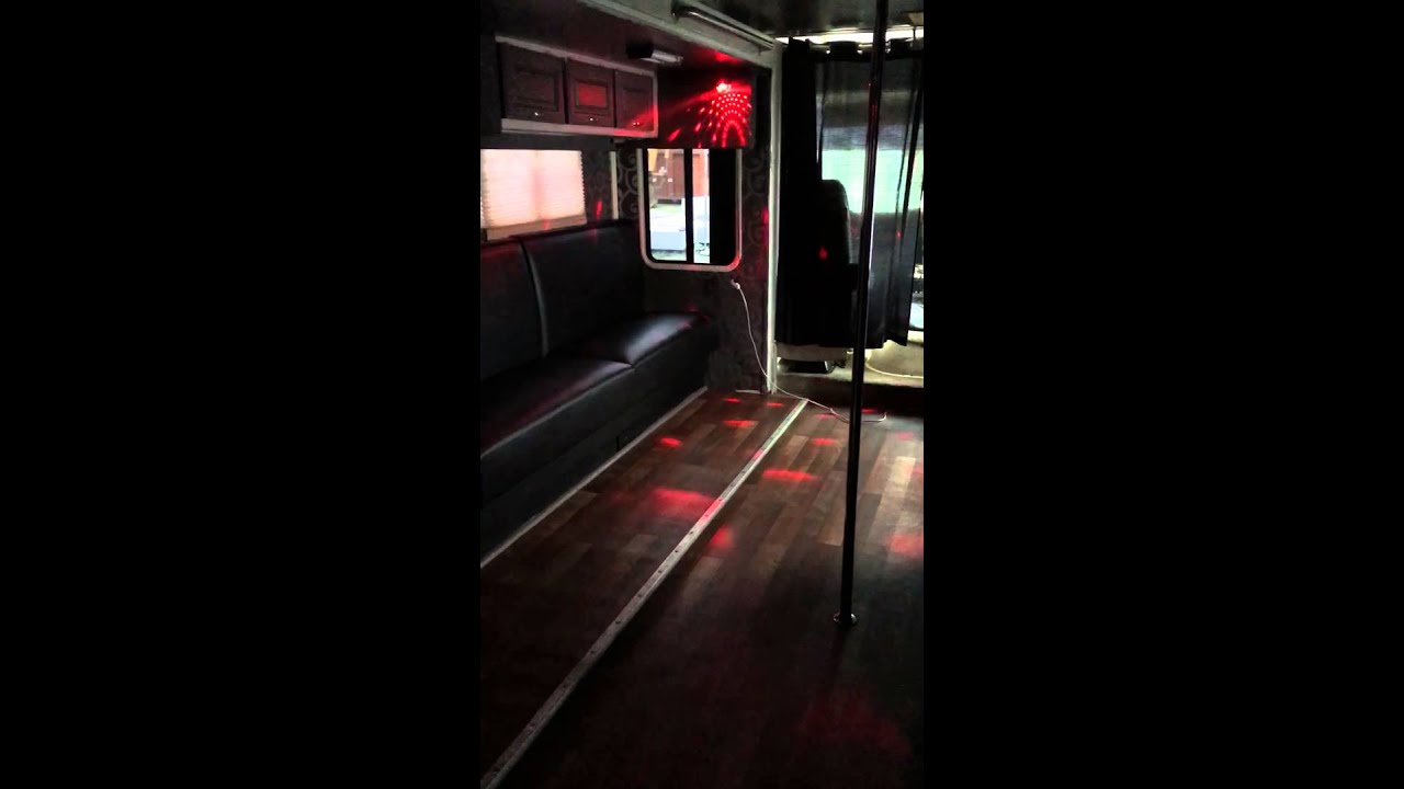 Slide out rv party bus - YouTube