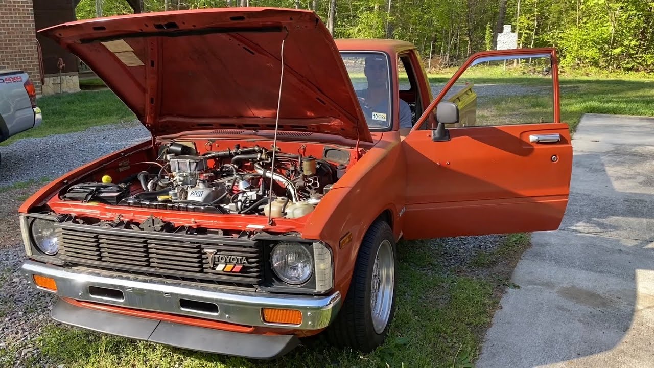 1980 Toyota Pickup 20R Cold Start - LCE Header, 2.5” Black Widow Race ...