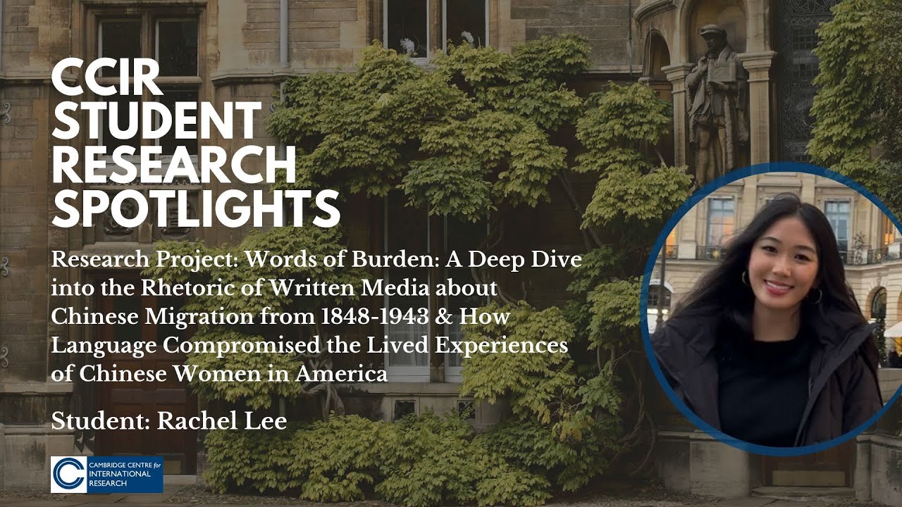 CCIR Student Spotlights: Rachel on Rhetoric of Written Media about ...