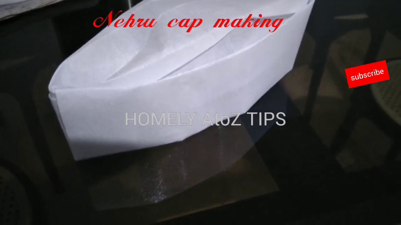 Nehru cap making/only folding/perfect video for kids.children's day ...