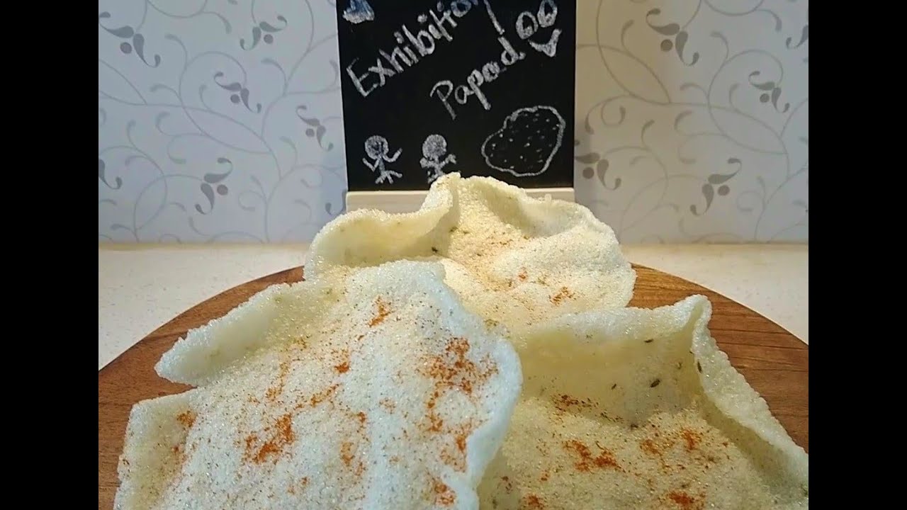 Exhibition Papad/Delhi Papad/Homemade rice crackers/Crispy papad with ...