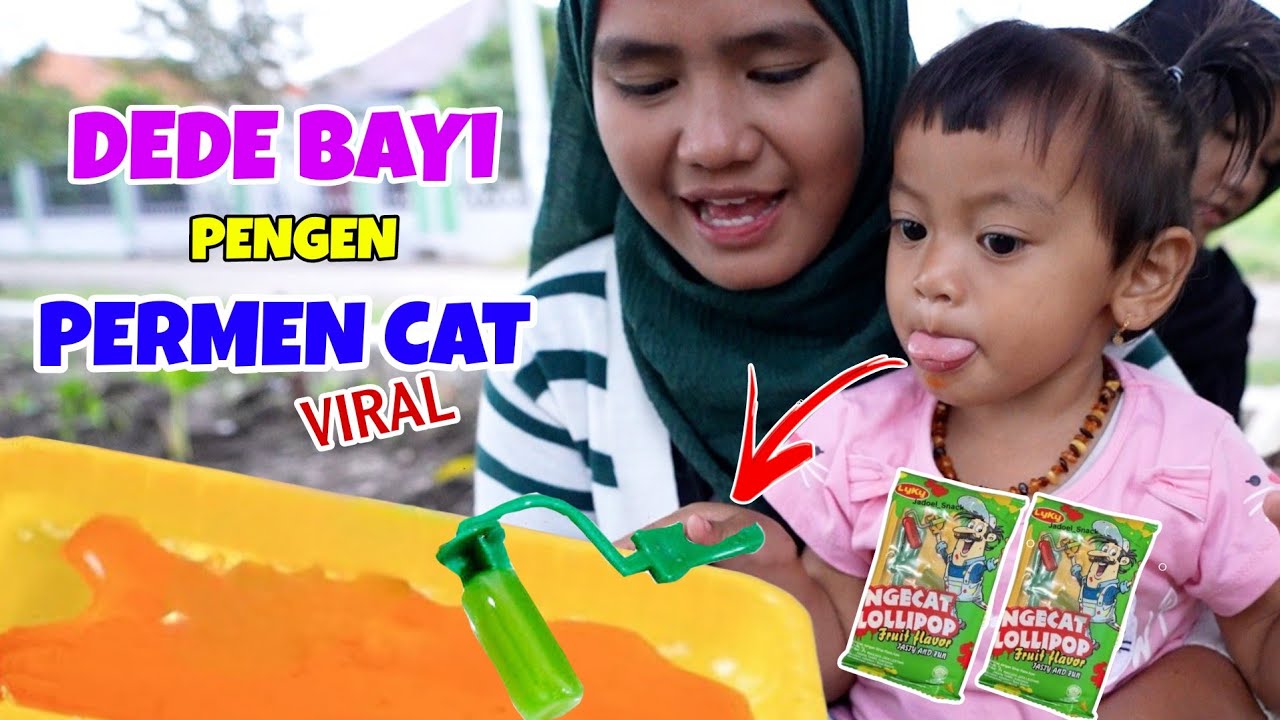 DEDE BAYI PENGEN PERMEN CAT VIRAL | CHIKAKU FAMILY - YouTube