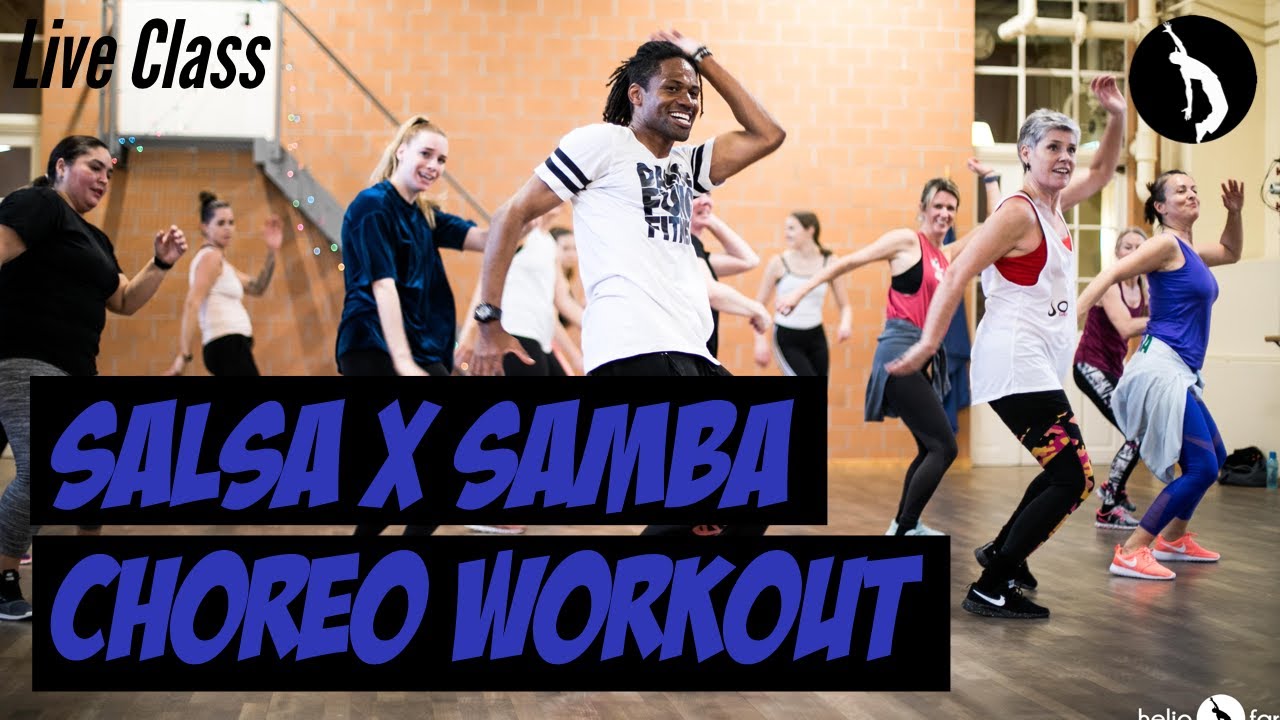 60 MIN LIVE CLASS Salsa X Samba Choreo Workout - YouTube