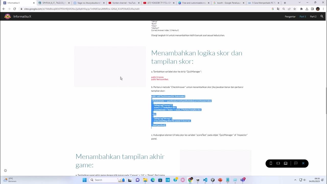 Create a Quiz Game (Unity~Part 3) - YouTube