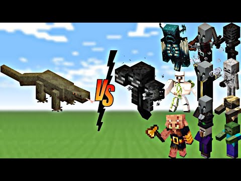 MINECRAFT ALL MOBS VS KOMODO DRAGON FIGHT||MINECRAFT MOB BATTLE|| - YouTube