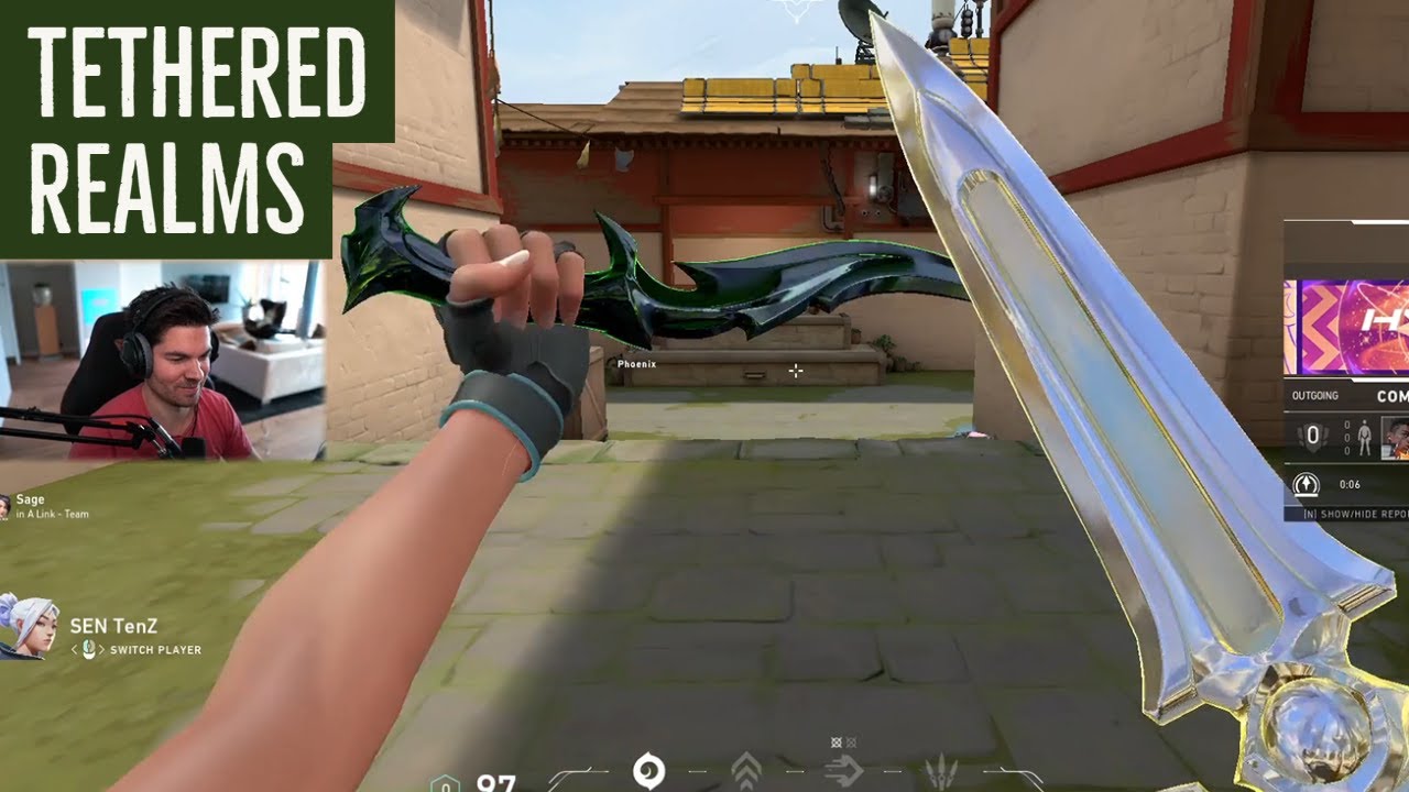 Tenz Flexing Exclusive Tethered Realms Knife - YouTube