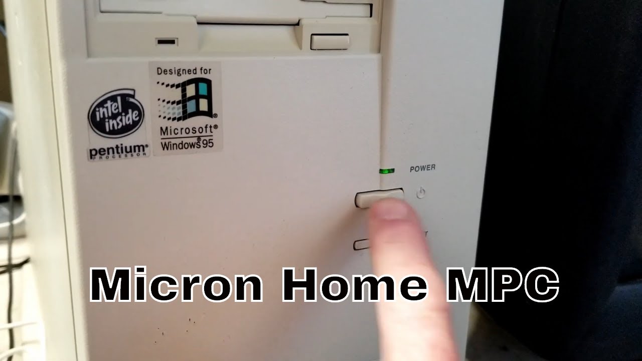 Micron Home MPC Pentium 166 Windows 98 PC - YouTube