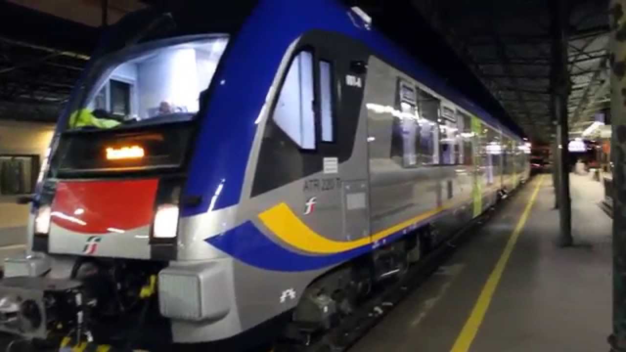 ATR 220 tr - 001 Trenitalia Pesa ; Terza corsa prova in partenza da ...