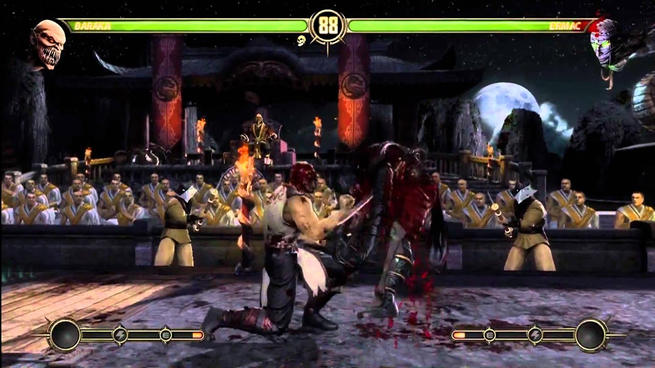 Mortal Kombat - Baraka VS Ermac - Ladder Fight + Fatality - YouTube