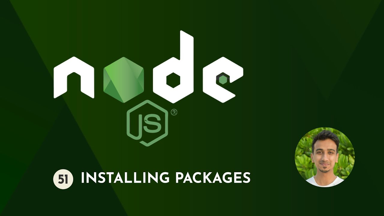 Node.js Tutorial - 51 - Installing Packages - YouTube