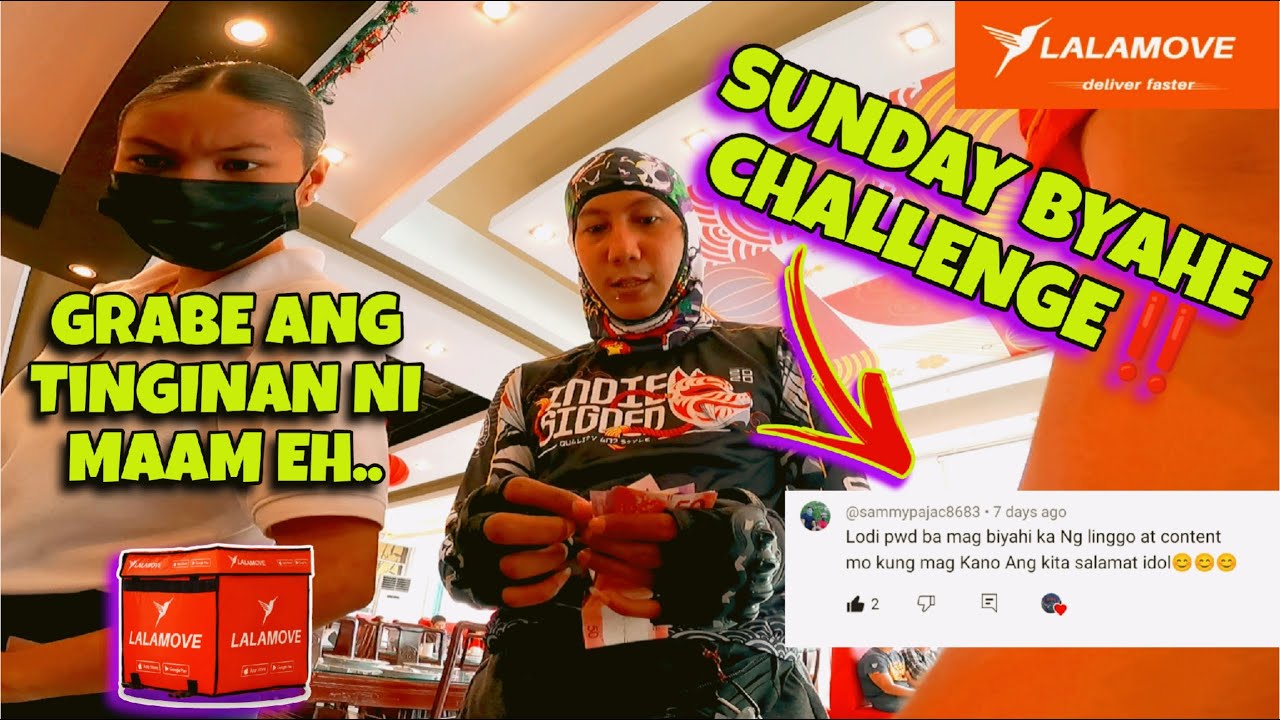 SUNDAY BYAHE CHALLENGE | LALAMOVE SERYE - YouTube