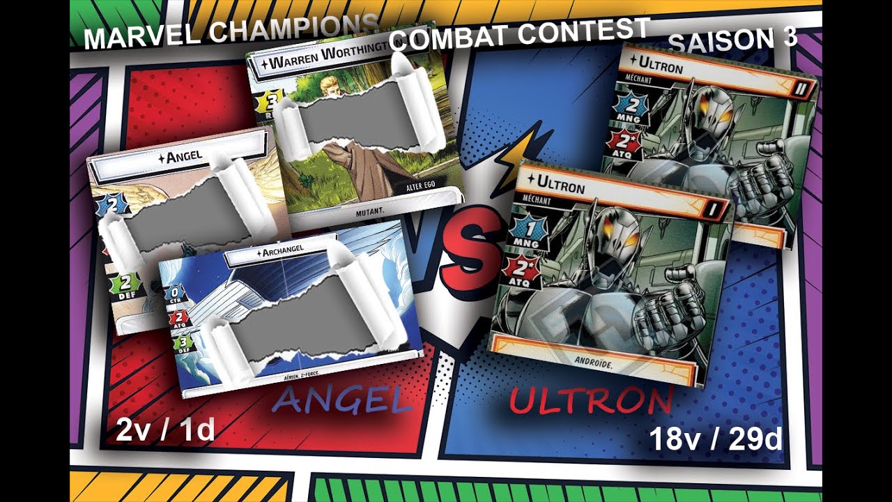 ULTRON vs ANGEL [ Marvel Champions Combat Contest - S03 - Ep 47] - YouTube