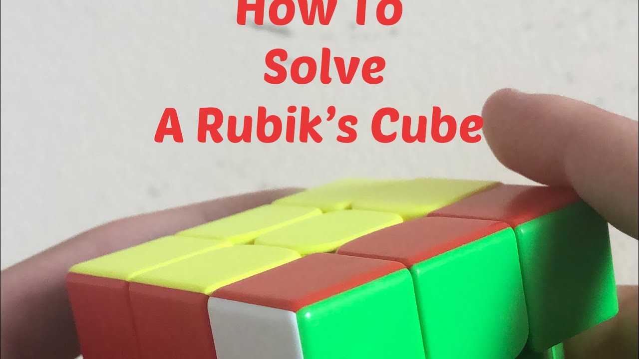 How To Solve A Rubik’s Cube! P.t 1 - white cross - YouTube
