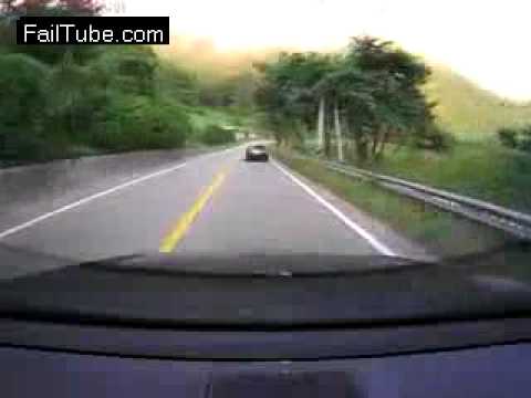 Fail - Overshoot a Curve - Car Crash fail blog rss