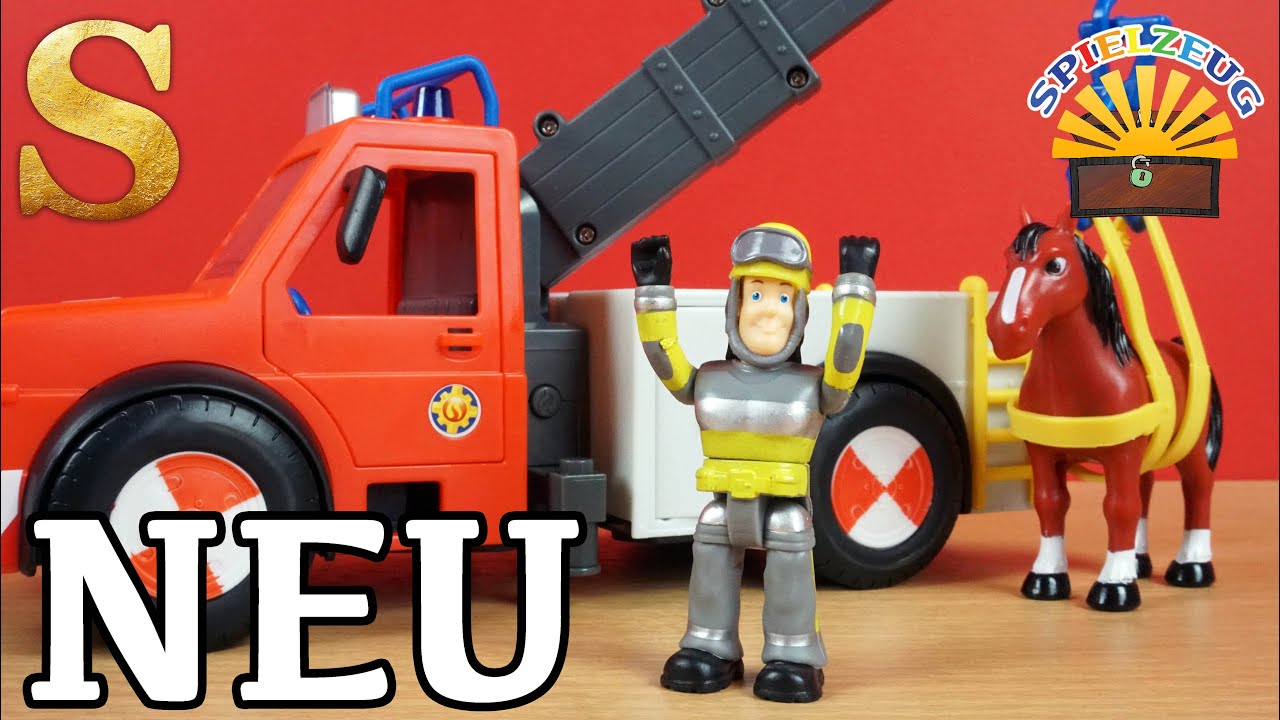 PHOENIX Feuerwehrmann Sam FEUERWEHRAUTO Simba - PFERDE und TIERRETTUNG ...