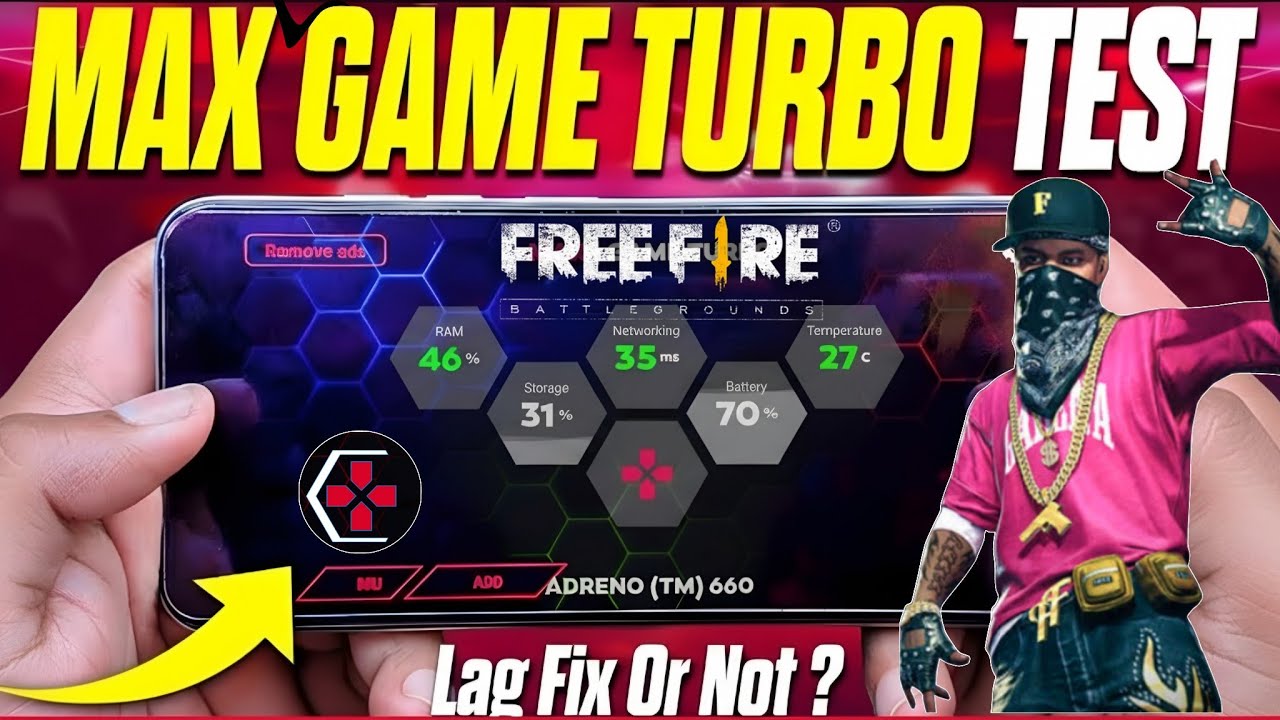 I Tested Max Turbo Game Booster for Free Fire Lag Fix || Is It Real Or ...