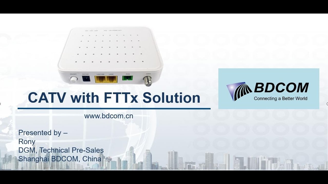 CATV with FTTx Solution. FTTH নেটওয়ার্কের মাধ্যমে ১টা কোর দিয়ে ডিশ ...