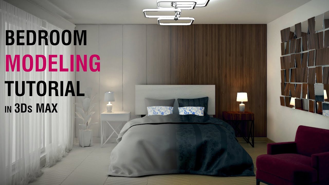 Bedroom Modeling And Design in 3Ds Max - YouTube